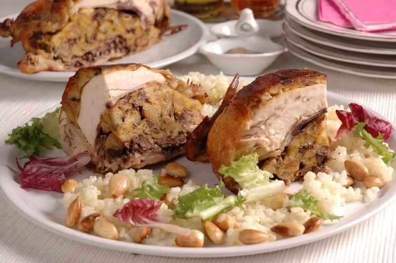 Pečené kura s plnkou | Varíme vonku
